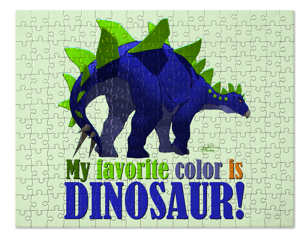 Stegosaurus Dinosaur Puzzle. Jigsaw Puzzle. Puzzles for Children and A ...