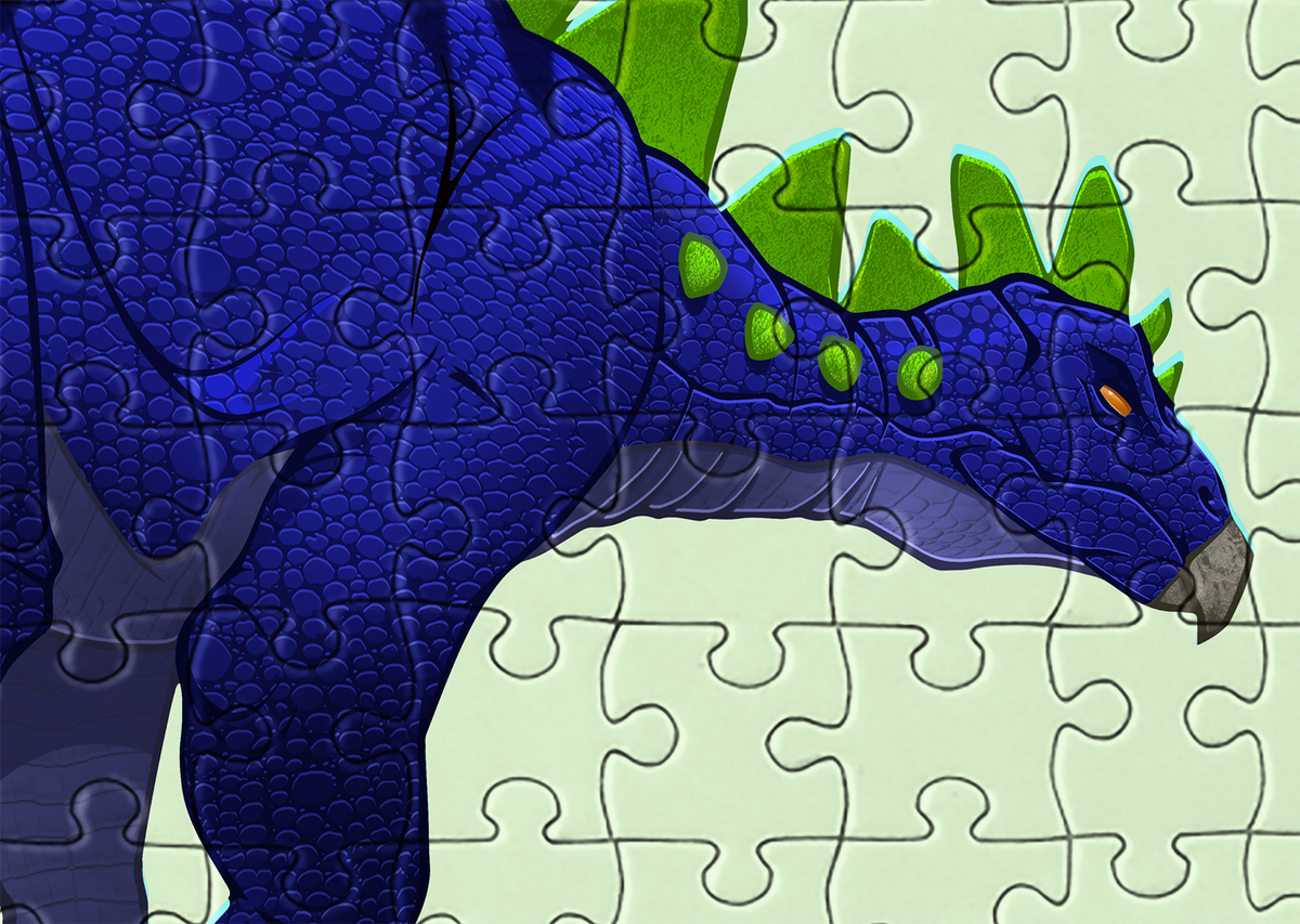 Stegosaurus Dinosaur Puzzle. Jigsaw Puzzle. Puzzles for Children and A ...